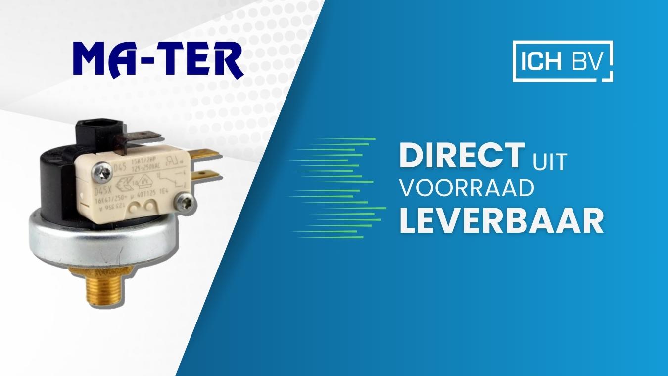 Ma-Ter pneumatiek drukschakelaars - ICH BV